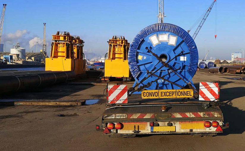 Large cable drum transport to Sassnitz Germany - SCS Logistics BV